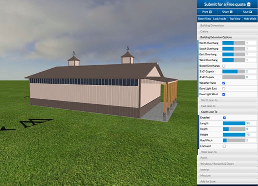 Design Your Own Pole Barn | FBi Buildings