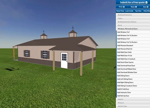 Design Your Own Pole Barn | FBi Buildings