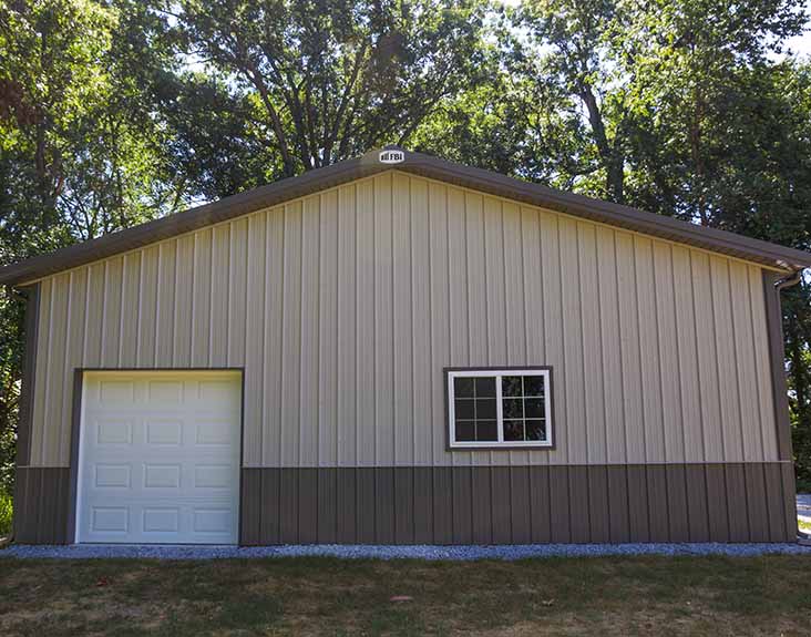 Custom Pole Barn Garage | Pulaski County, IN | FBi Buildings
