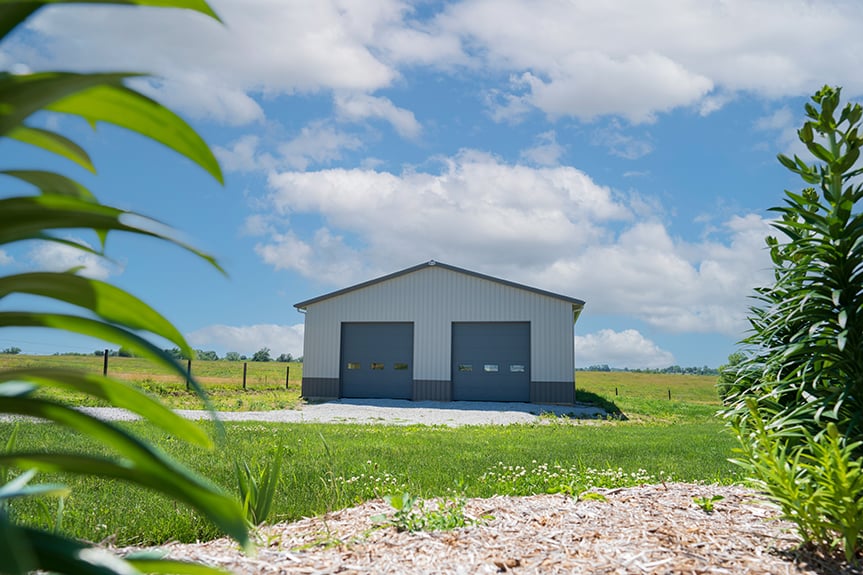 14' Tall Post-Frame Garage | Johnson County, IA | FBi Buildings