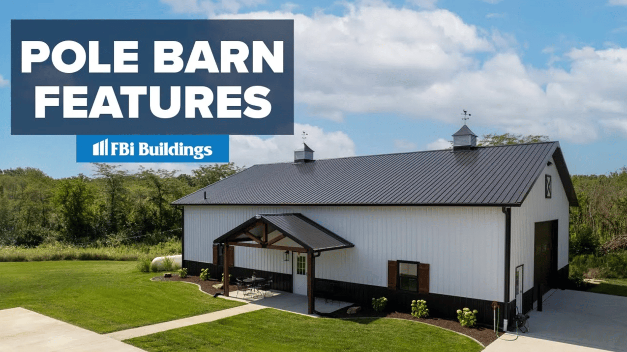 Farmhouse Style Pole Barn | Champaign County, IL | FBi Buildings