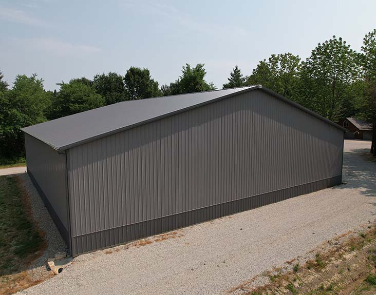 Square post-frame Ag Building | Rochester, IL | FBi Buildings
